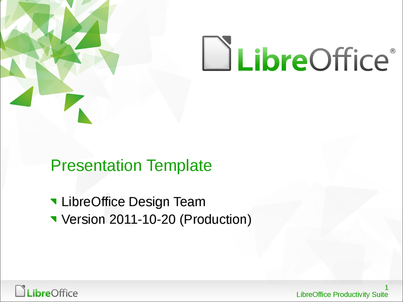  LibreOffice Presentation Templates Community Extensions